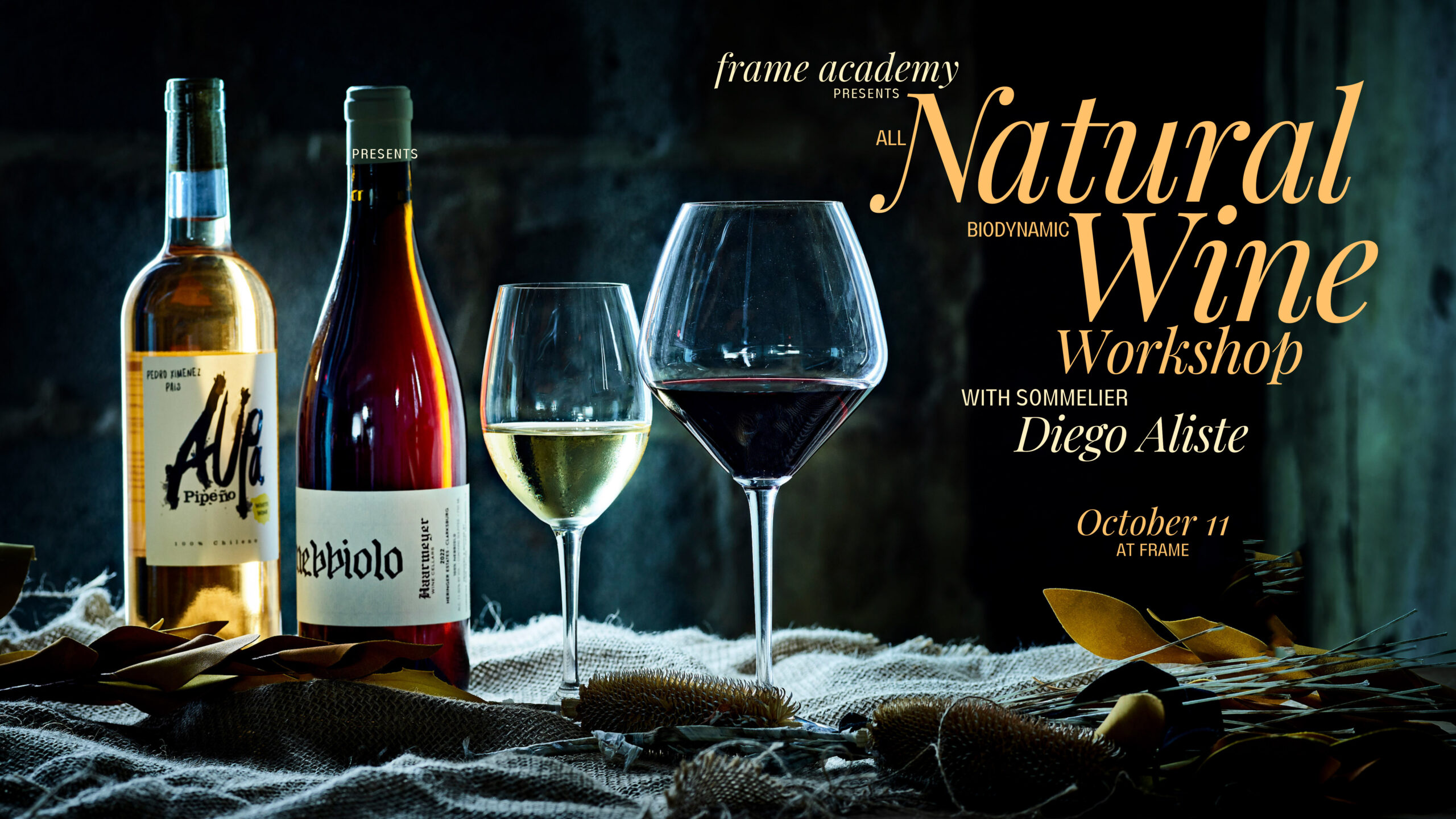 Natural Wine Workshop with Frame Sommelier Diego Aliste