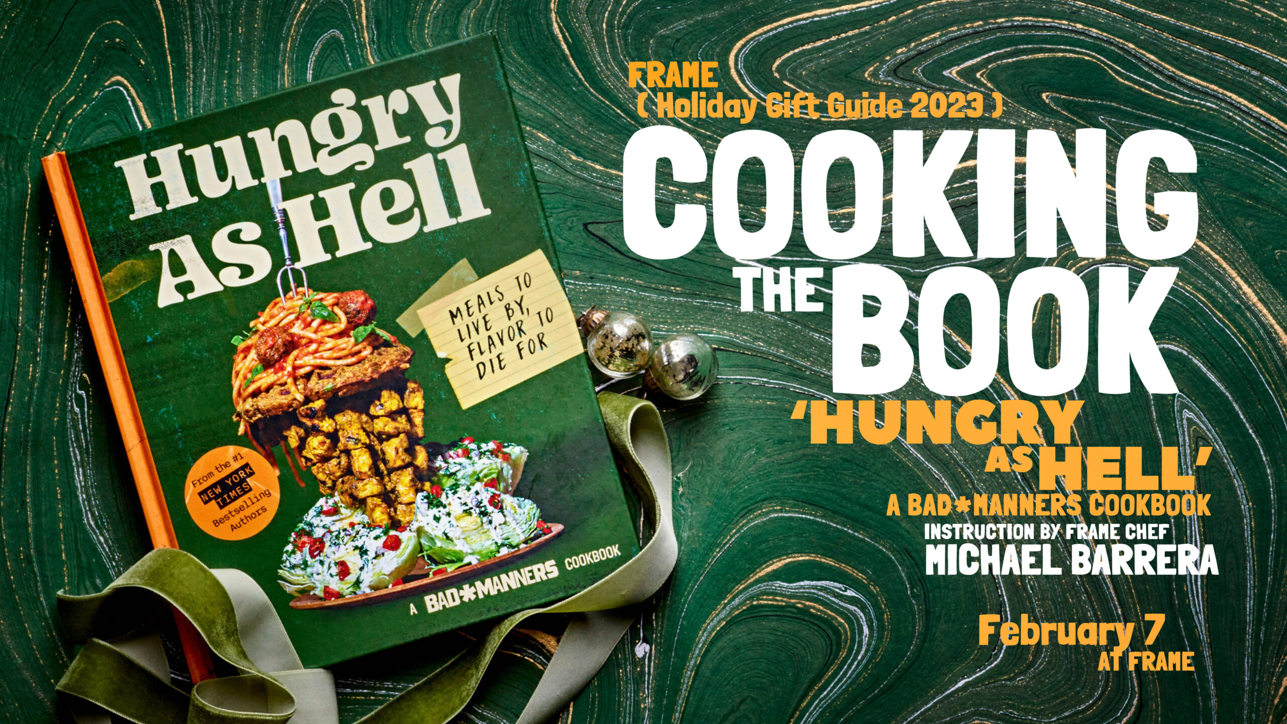 Cooking the Book - Hungry as Hell Cookbook Workshop at Frame