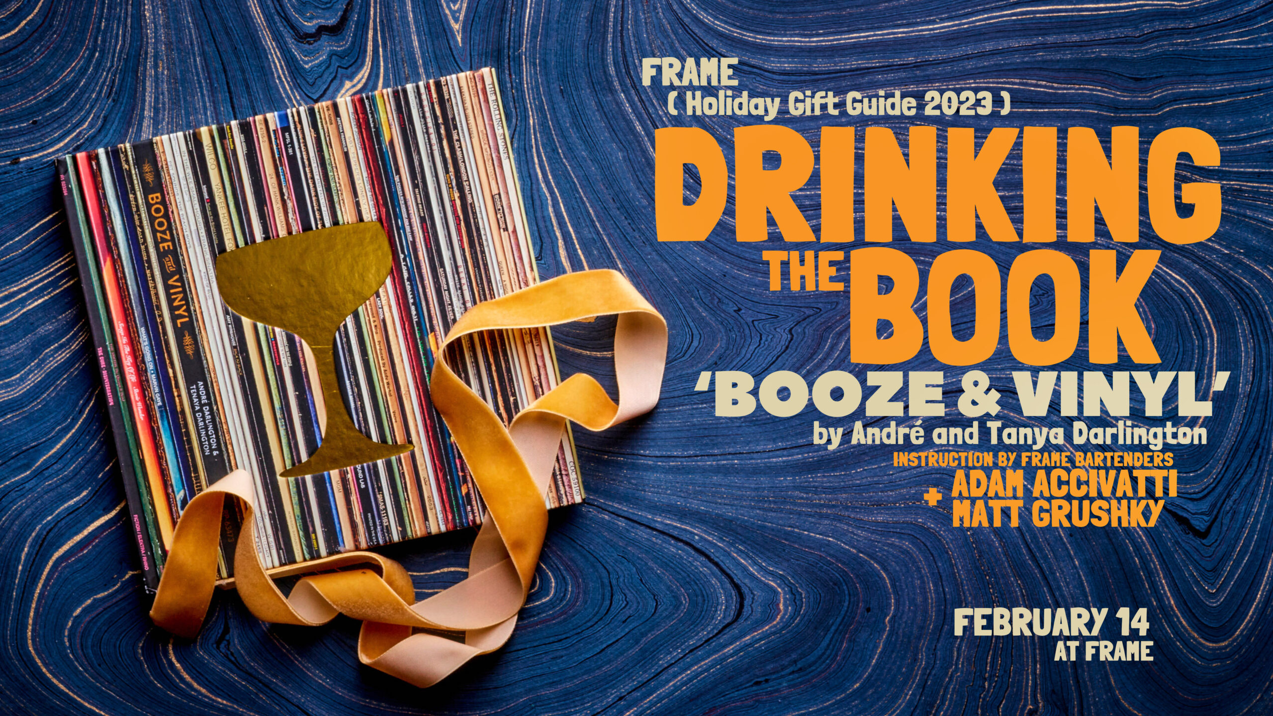 Drinking the Book - Booze & Vinyl by André and Tanya Darlington at Frame