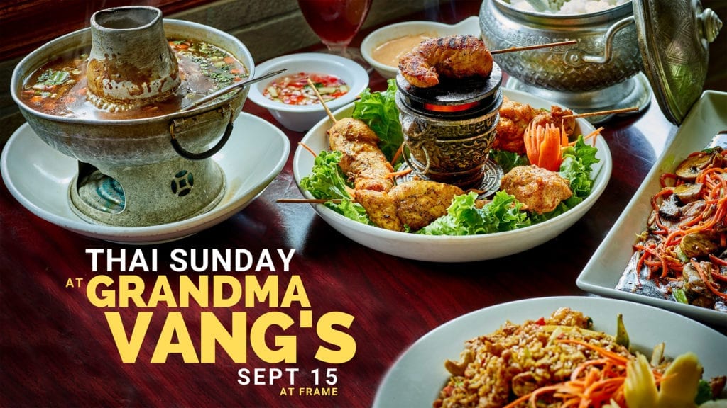 Thai Sunday Dinner at Grandma Vang's House (at frame)