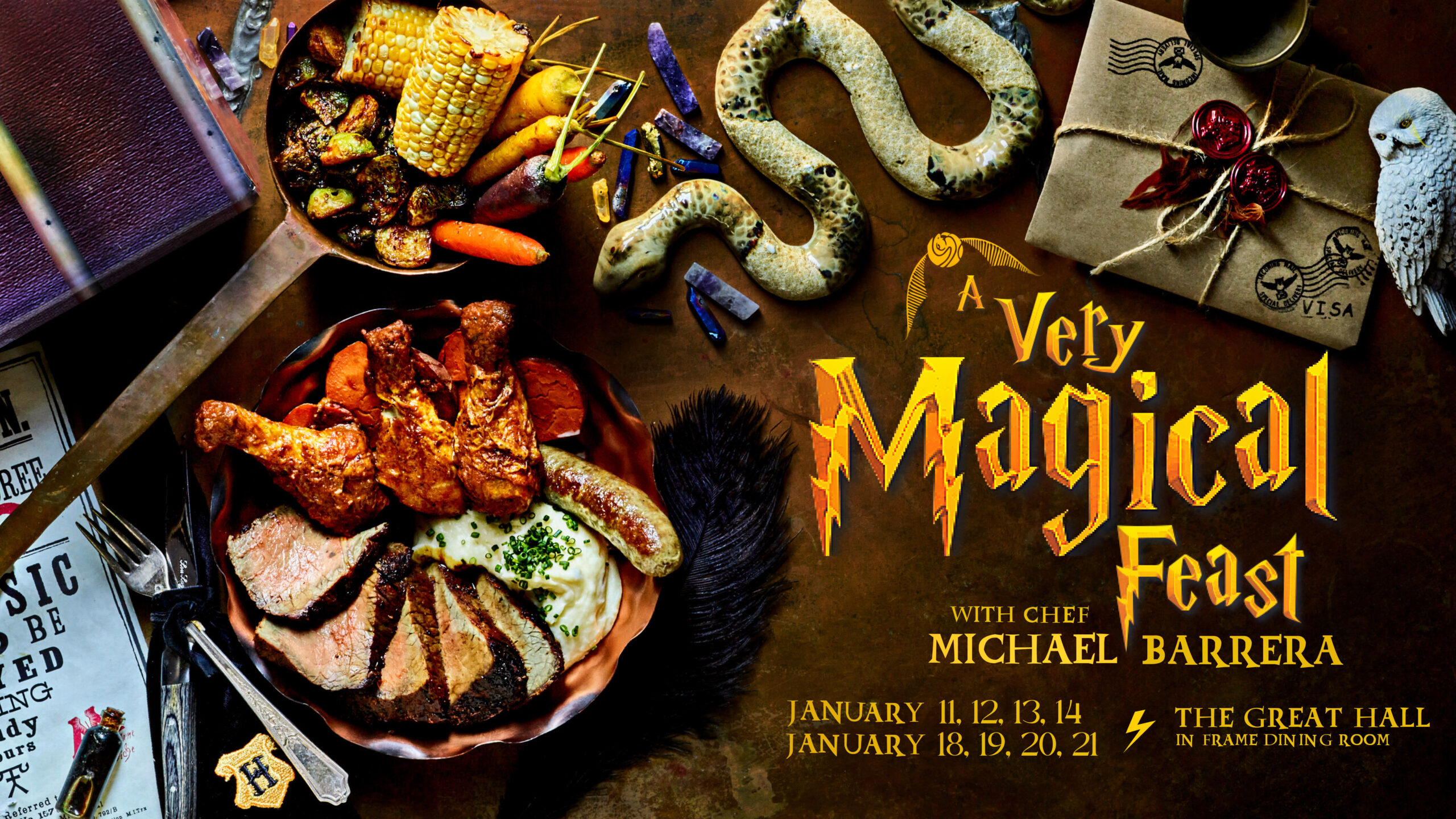 Magical Feast in The Great Hall with Chef Michael Barrera