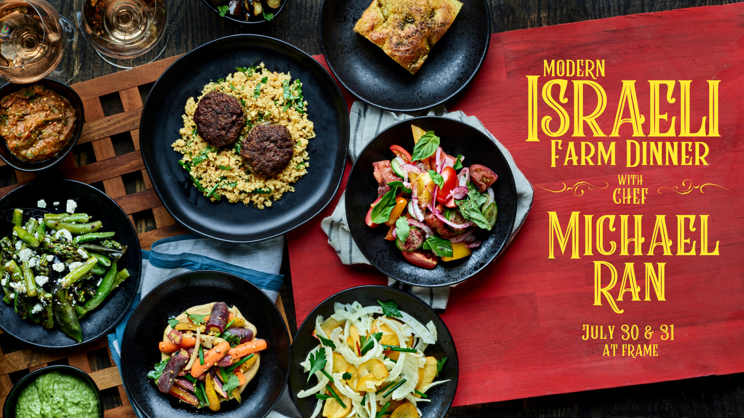 Modern Israeli Farm Dinner with Chef Michael Ran