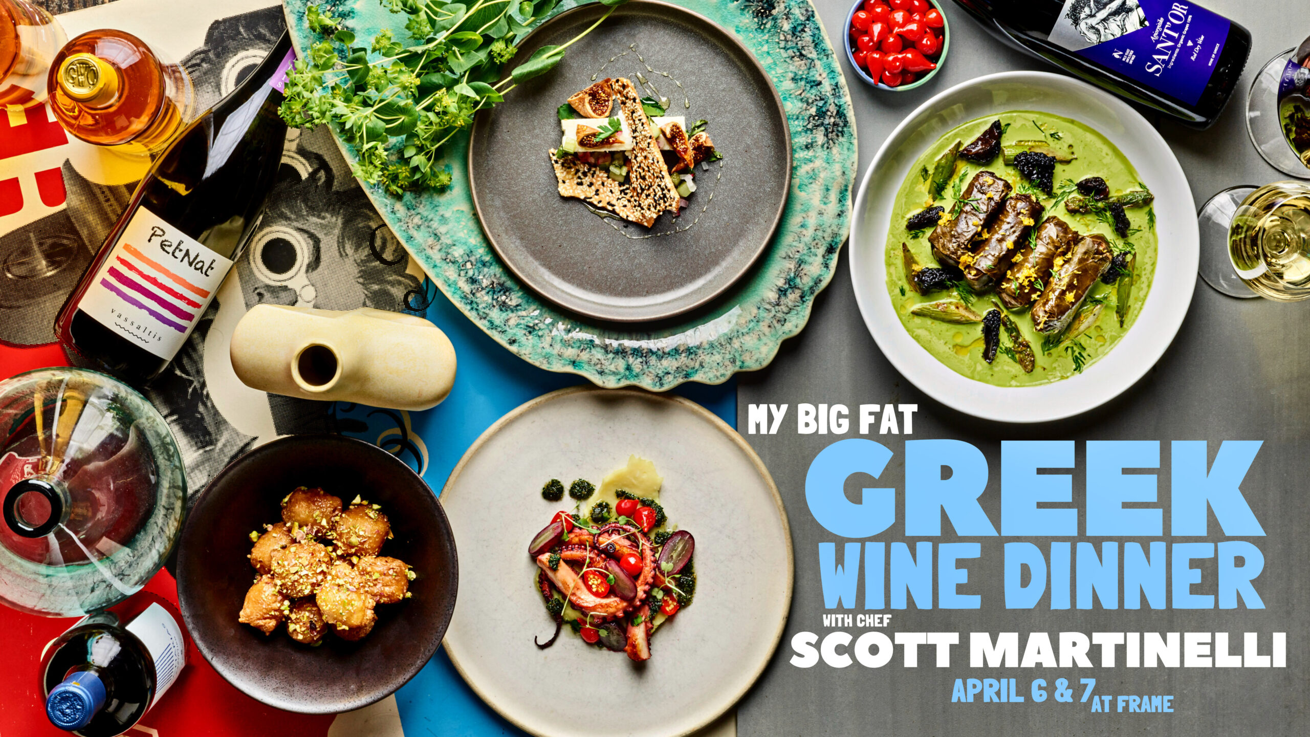 My Big Fat Greek Wine Dinner with Chef Scott Martinelli