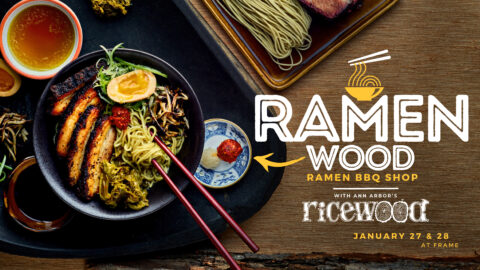RAMENWOOD - A Ramen BBQ Shop with Ricewood at Frame