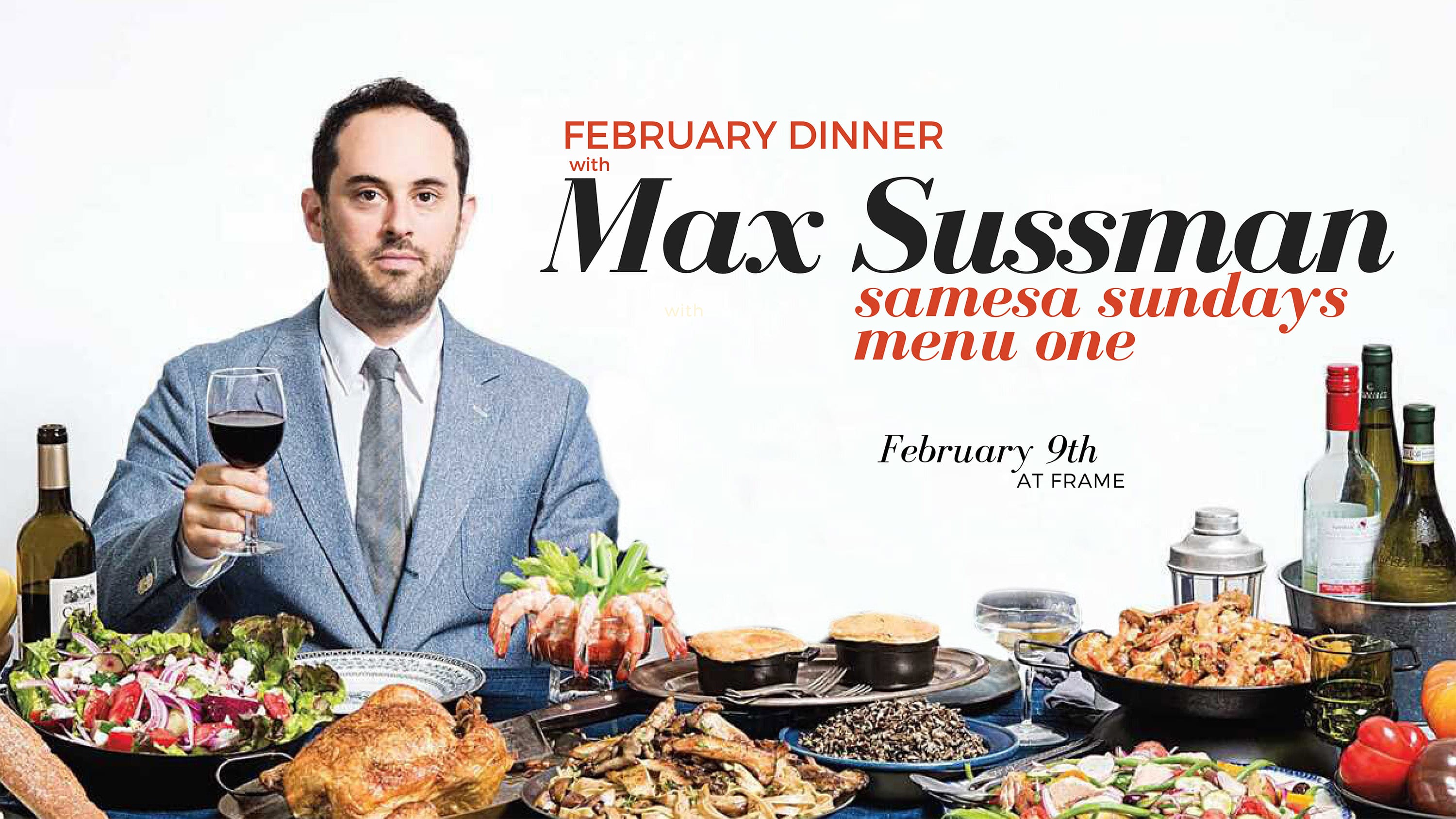 Samesa Sundays - February Dinner with Chef Max Sussman at frame