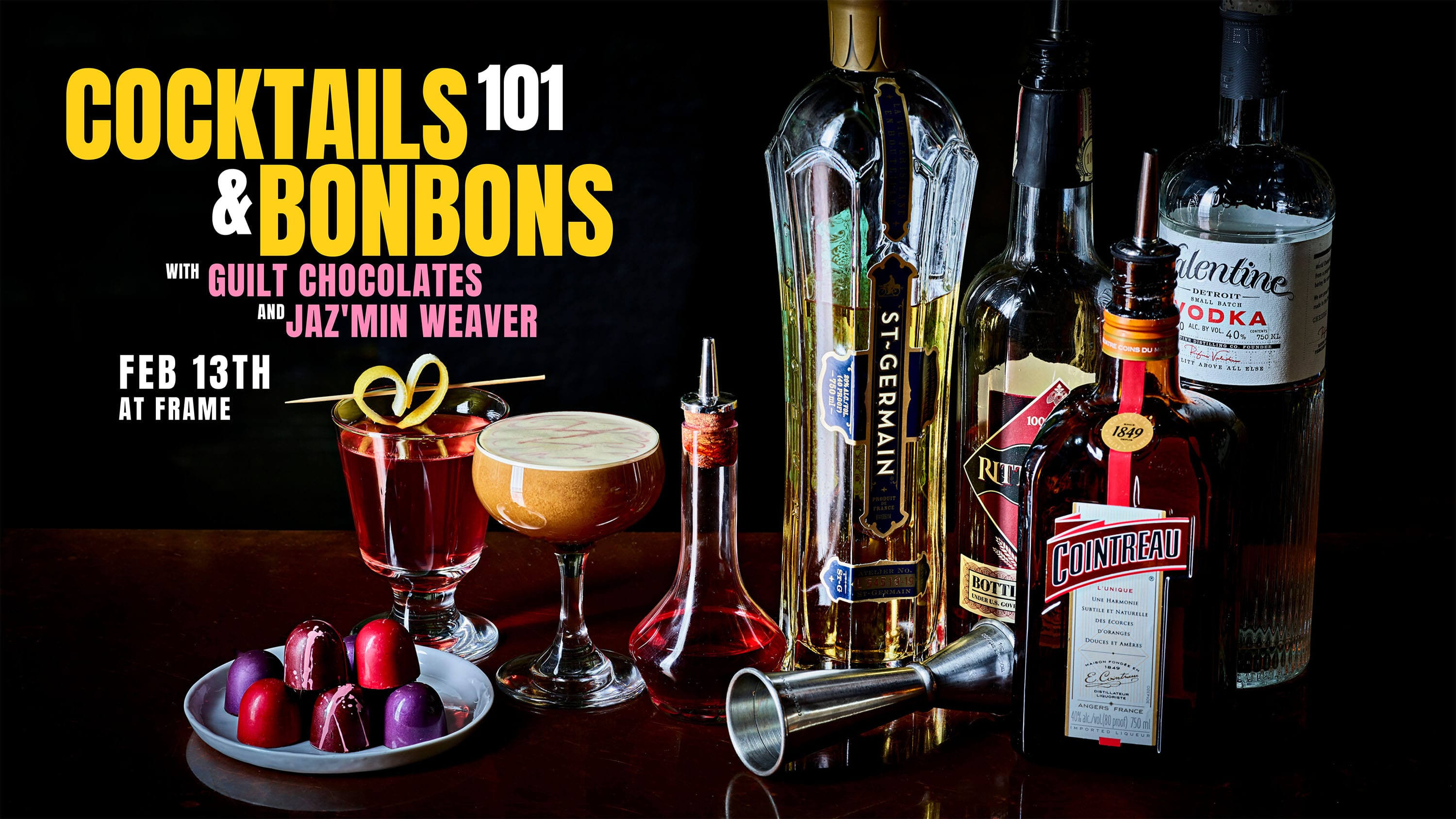 Date Night: Cocktails & Bonbons with Guilt Chocolates & Jaz'Min Weaver