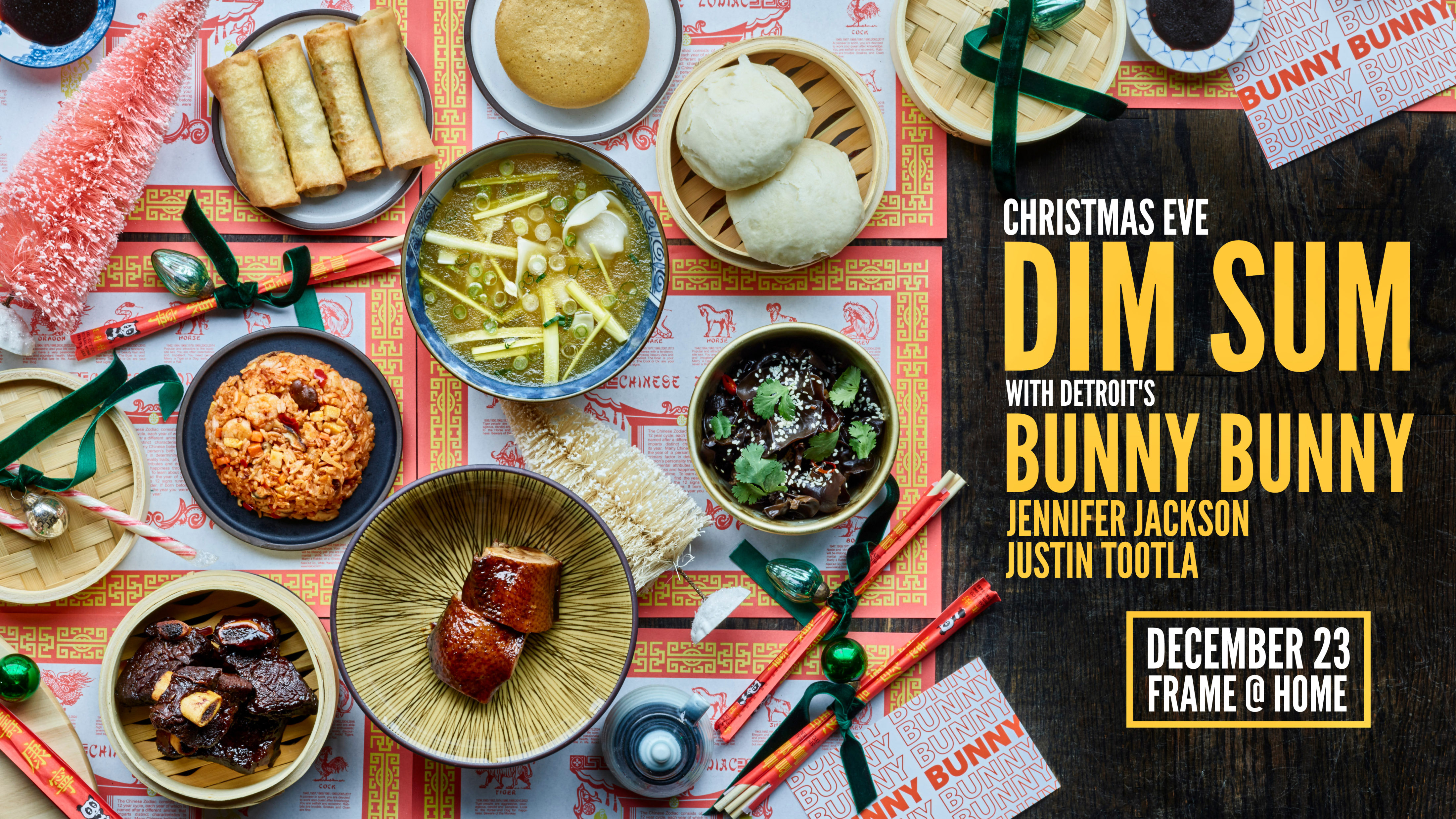 Dim Sum Christmas Eve with Detroit's Bunny Bunny (frame @ home)