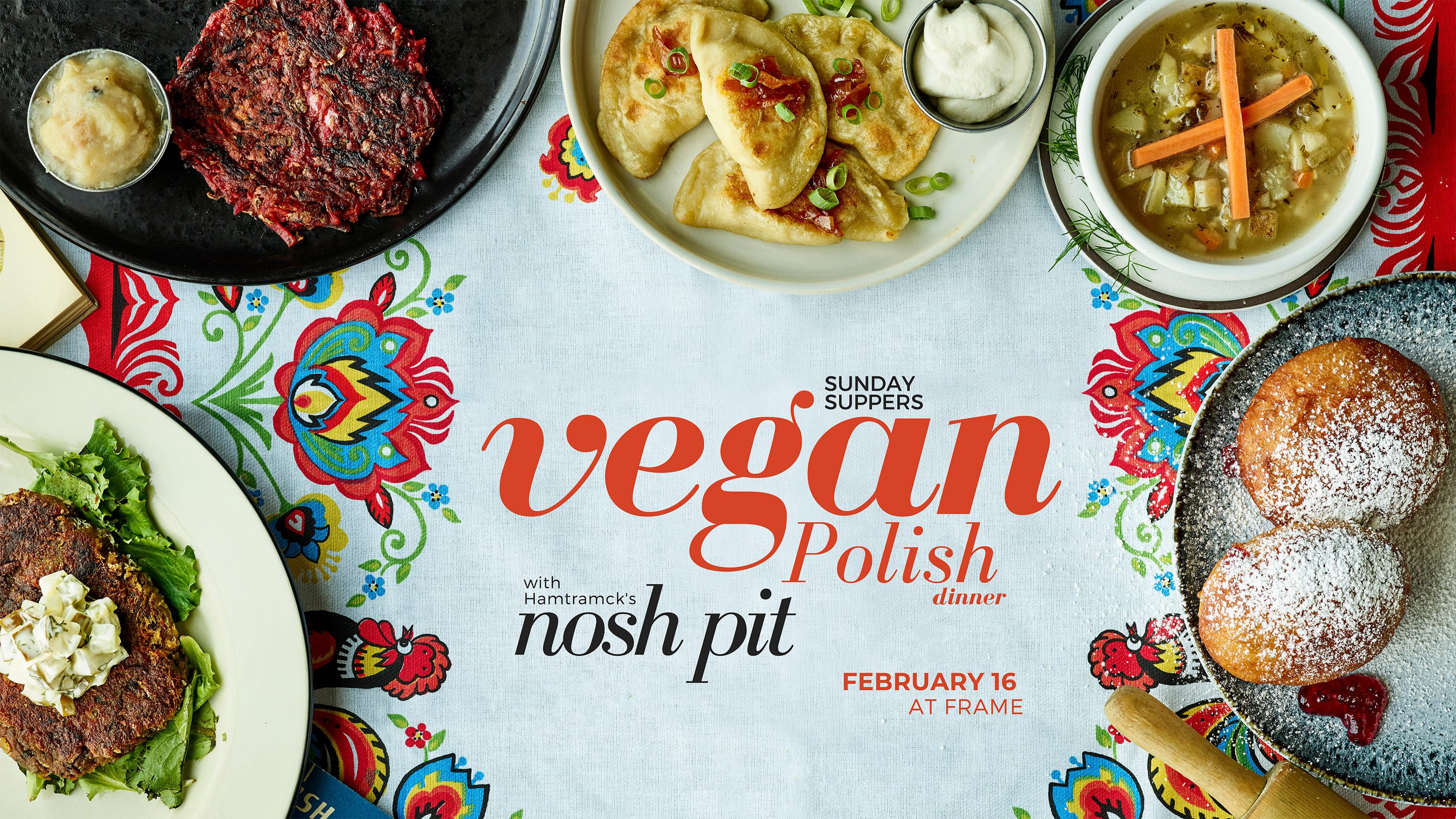 Vegan Polish Dinner at Bubbies with Hamtramck's Nosh Pit at frame